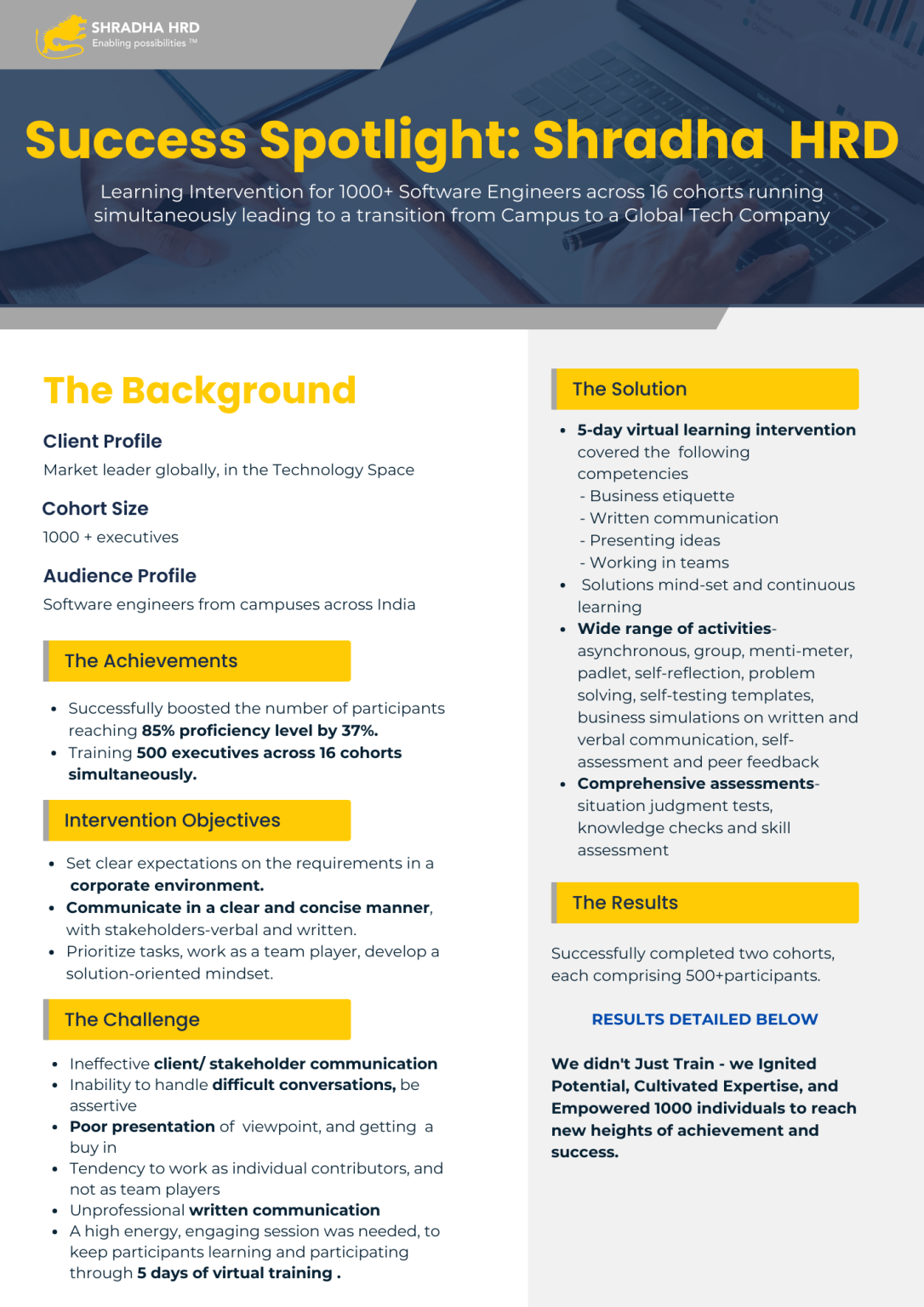 Compact: Onboarding program for 1000+ new joiners from campus, for a ...